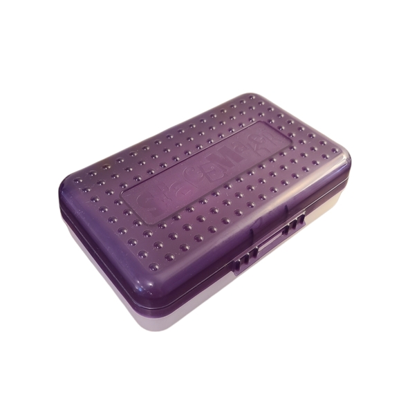 Spacemaker | Office | Vtg 9s Spacemaker Dark Purple Pencil Box Plastic ...